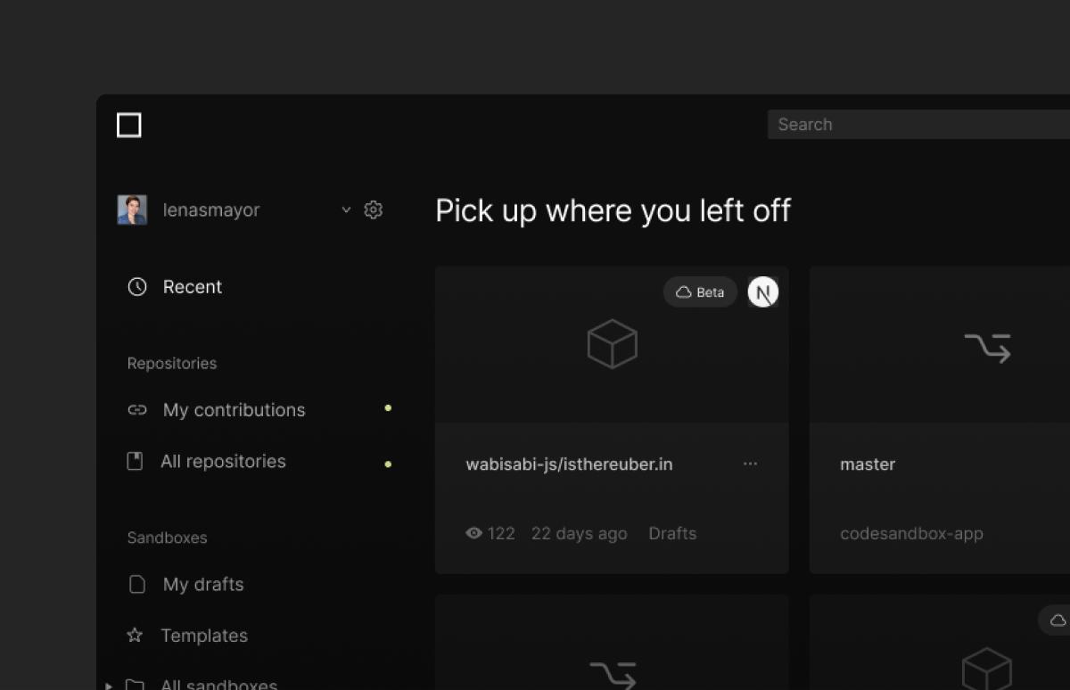 A Unified CodeSandbox Experience - CodeSandbox