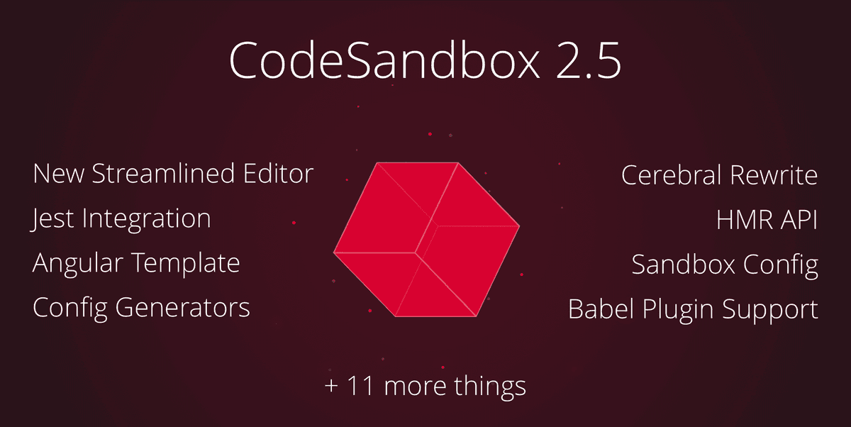 Announcing CodeSandbox 2.5 - CodeSandbox