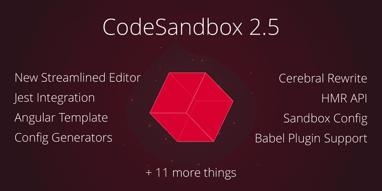 Announcing CodeSandbox 2.5 - CodeSandbox