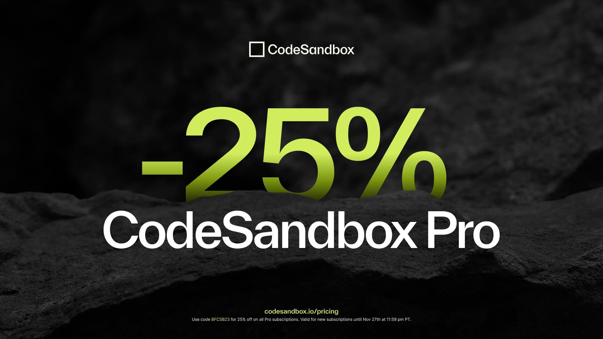 CodeSandbox Launch Week - CodeSandbox