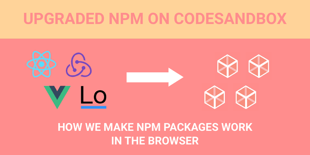 How We Make Npm Packages Work In The Browser Codesandbox