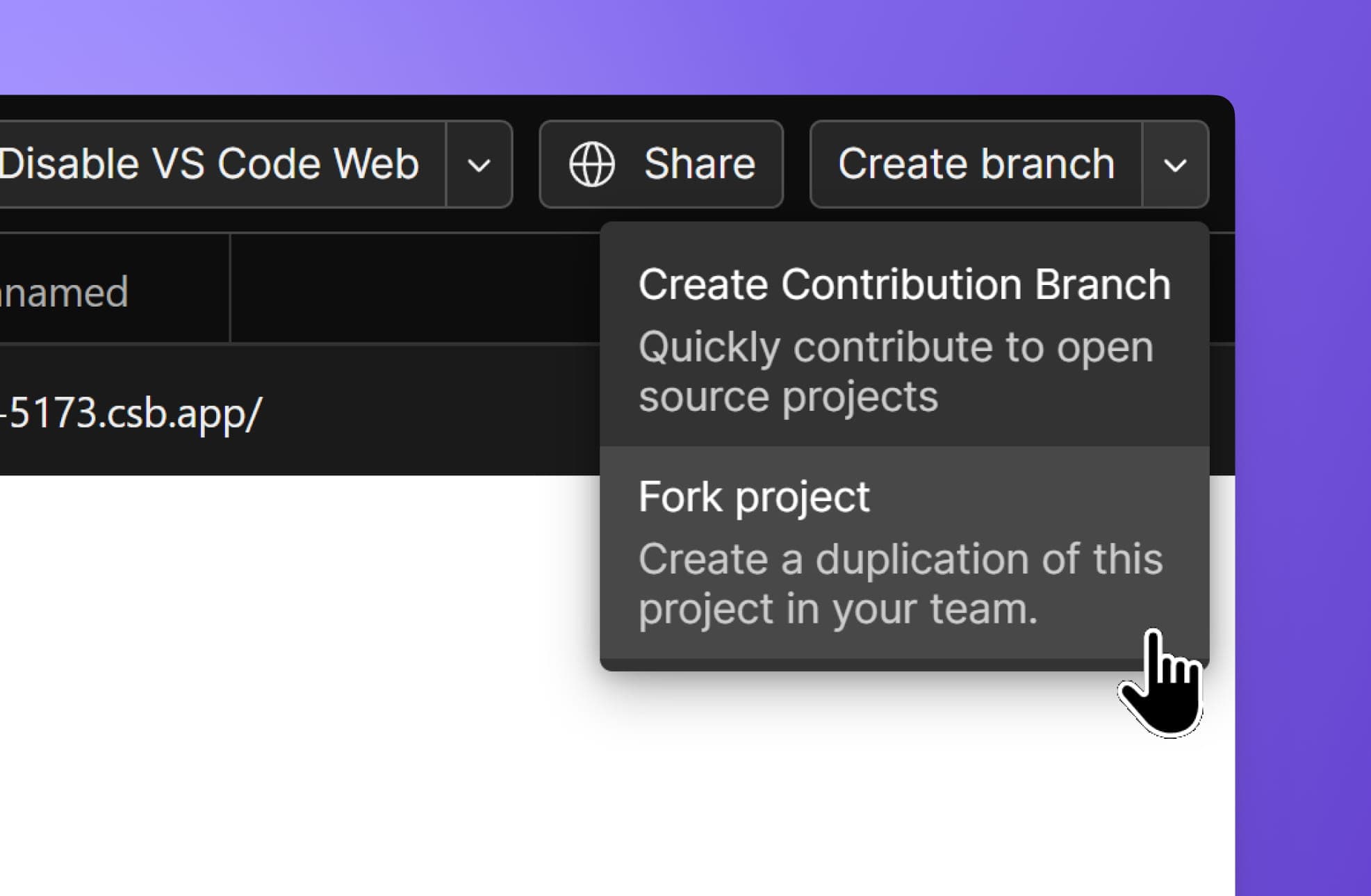 Open Source Collaboration – CodeSandbox