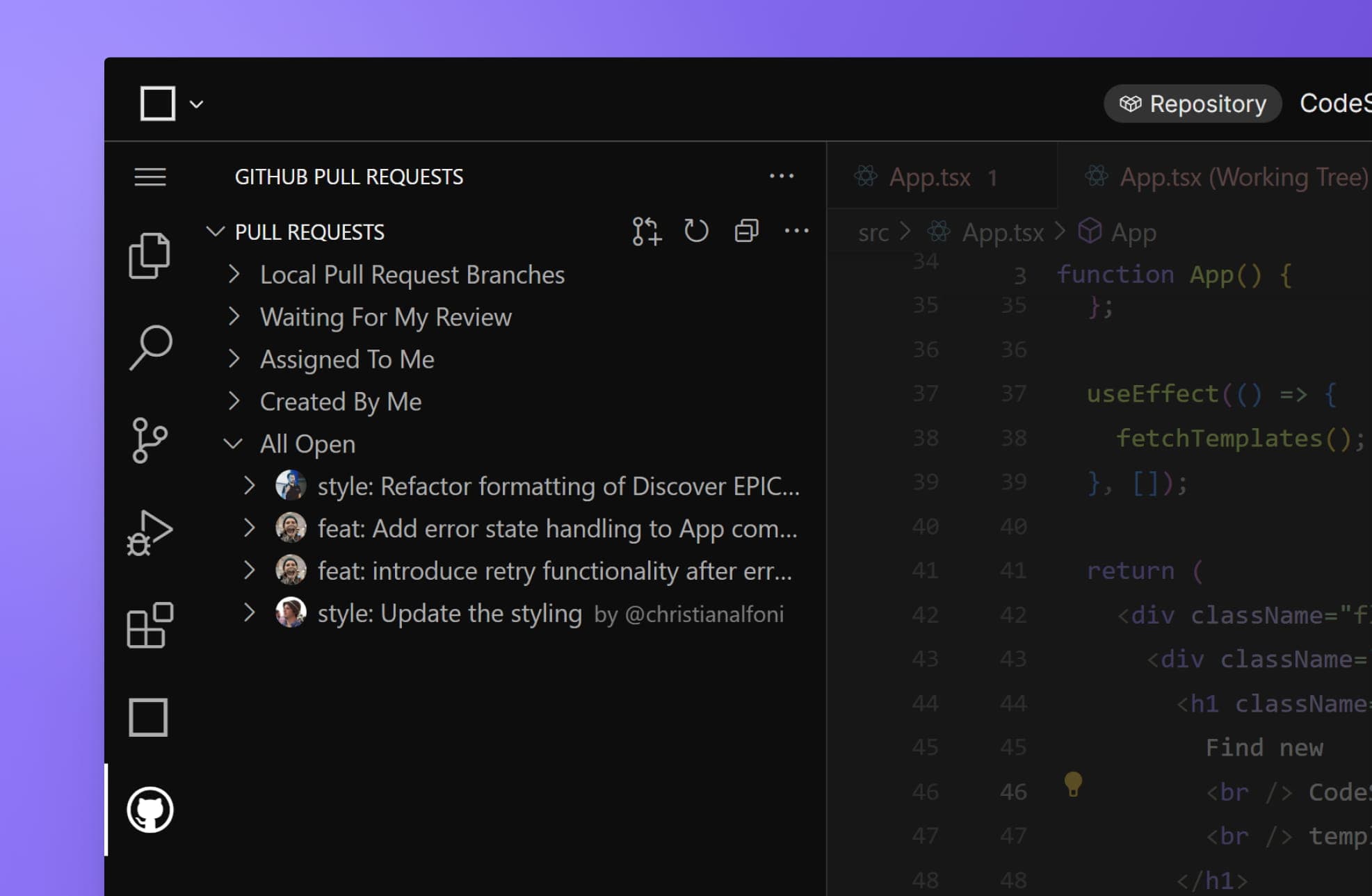 PR Reviews – CodeSandbox