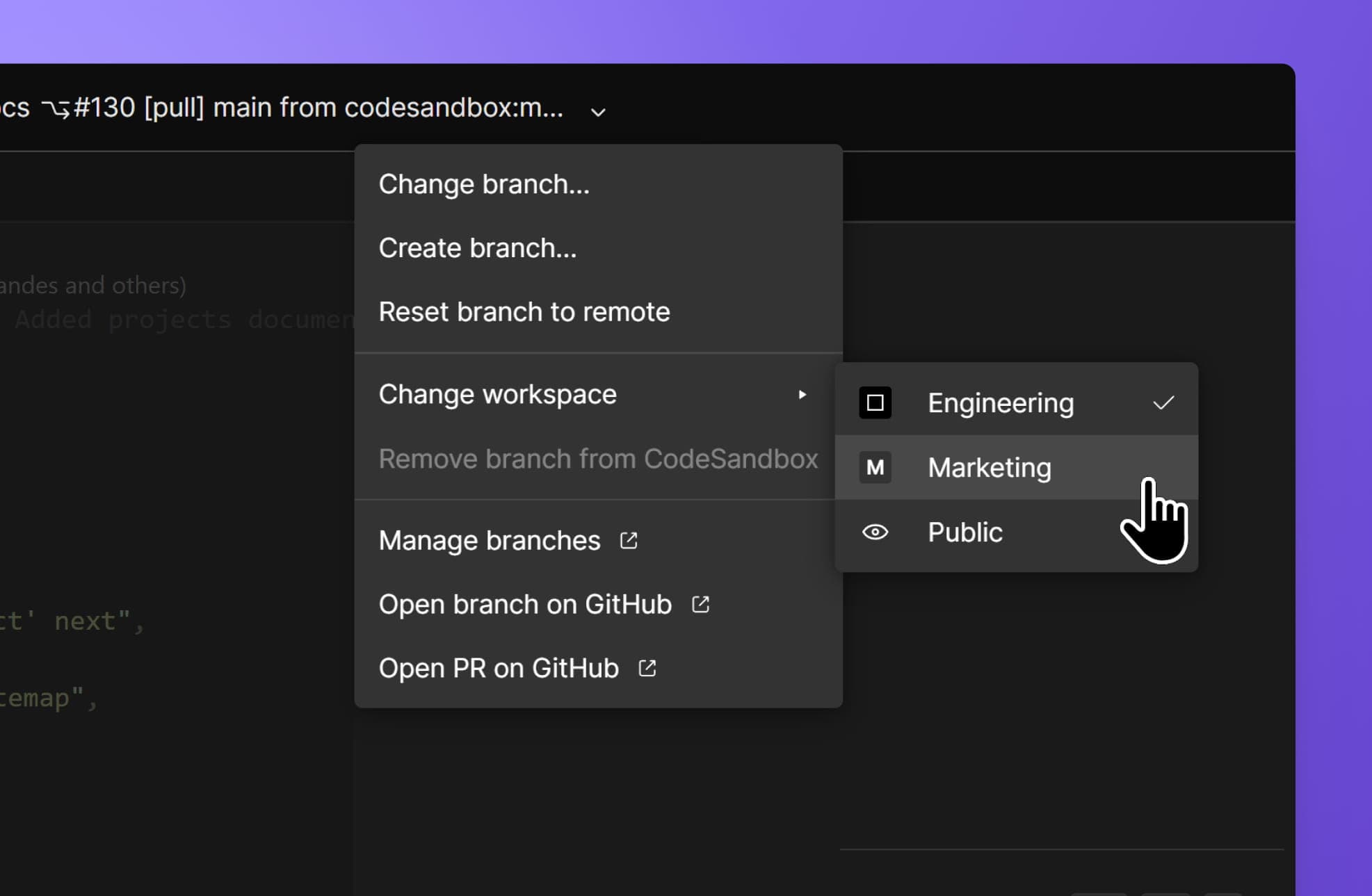 CodeSandbox Repositories – CodeSandbox