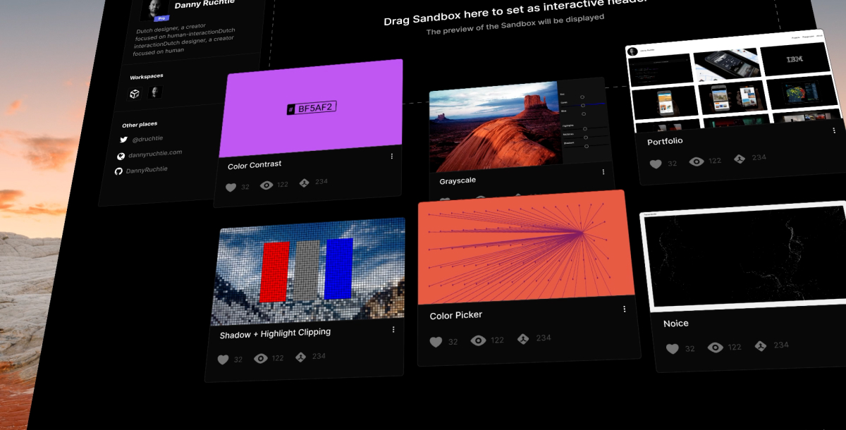 Showcase Your Sandboxes with All New Profile Pages - CodeSandbox