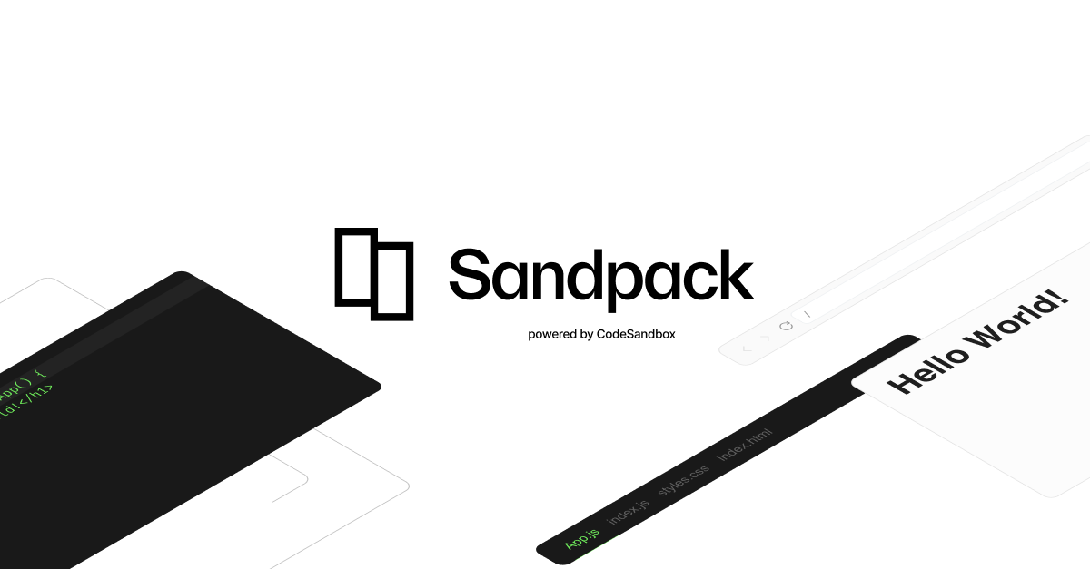 Introducing Sandpack - CodeSandbox